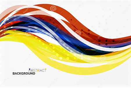 Flowing Abstract Background Stock Vector - Illustration of decorative ...