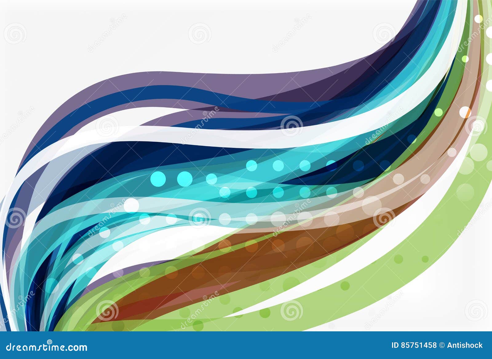 Flowing Abstract Background Stock Vector - Illustration of calm, blend ...