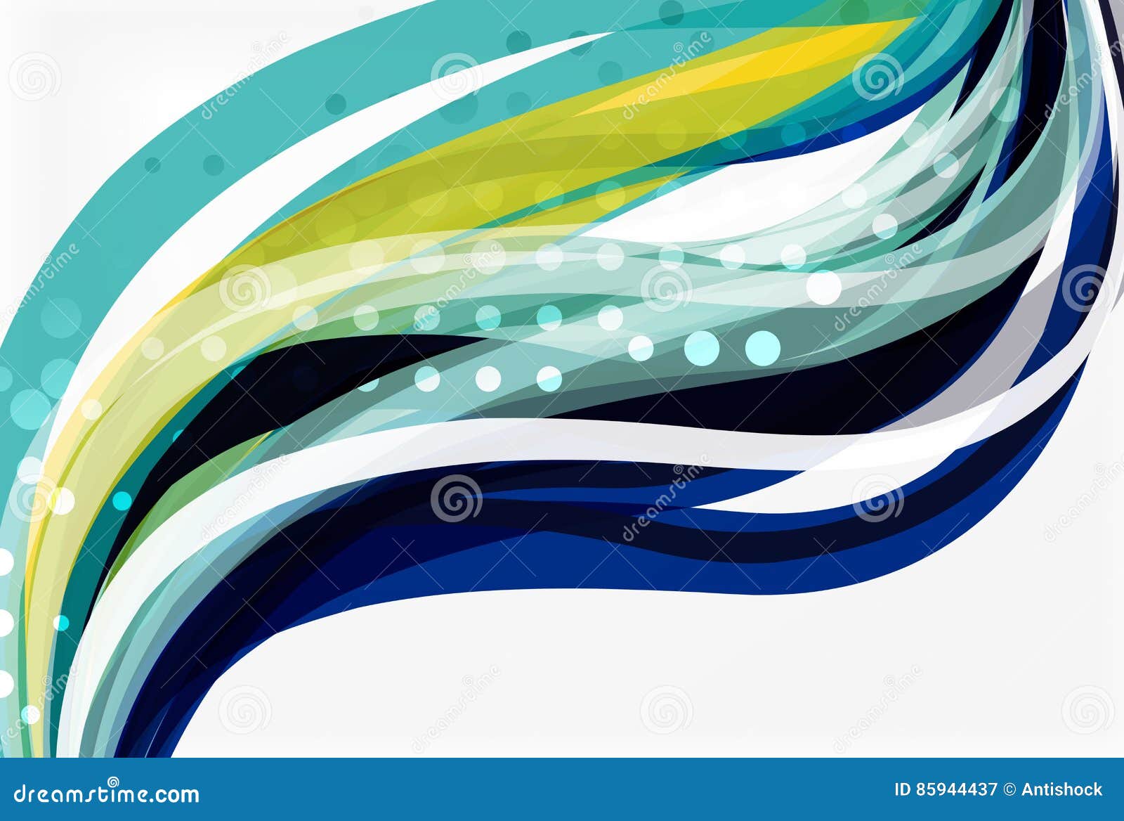 Flowing Abstract Background Stock Vector - Illustration of black ...