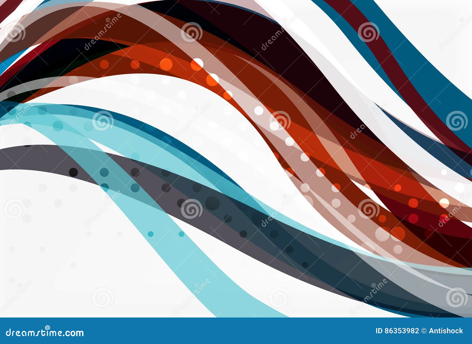 Flowing Abstract Background Stock Illustration - Illustration of ...