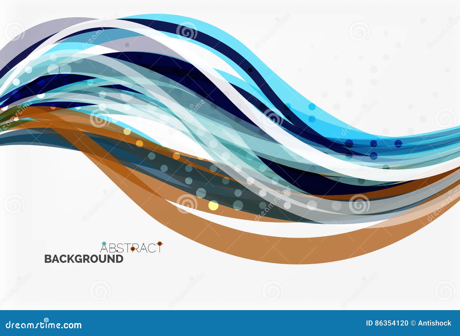 Flowing Abstract Background Stock Illustration - Illustration of ...