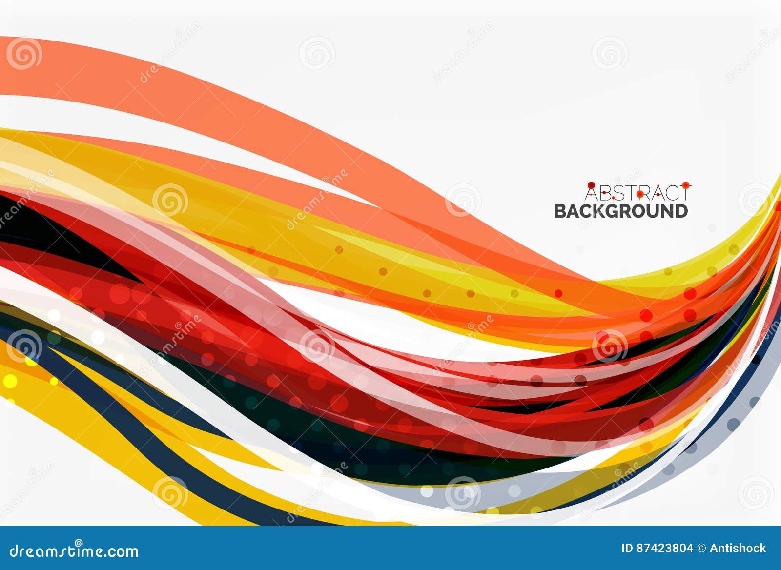 Flowing Abstract Background Stock Illustration - Illustration of ...