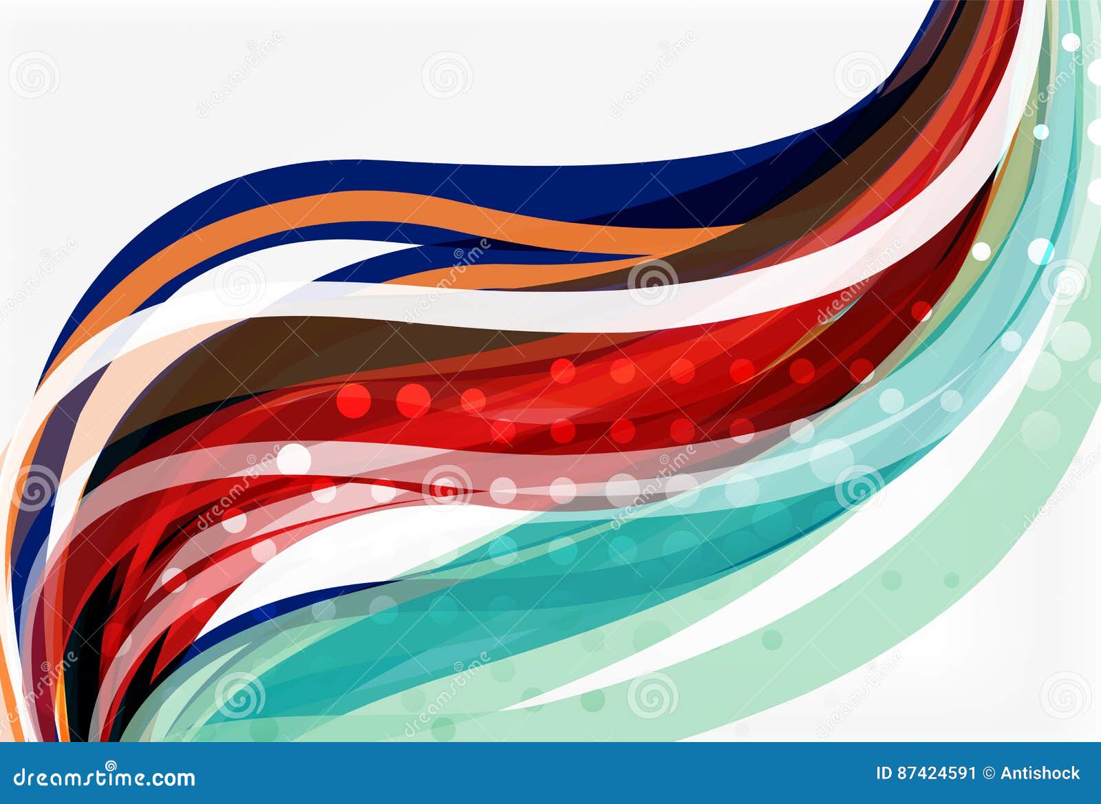 Flowing Abstract Background Stock Illustration - Illustration of ...