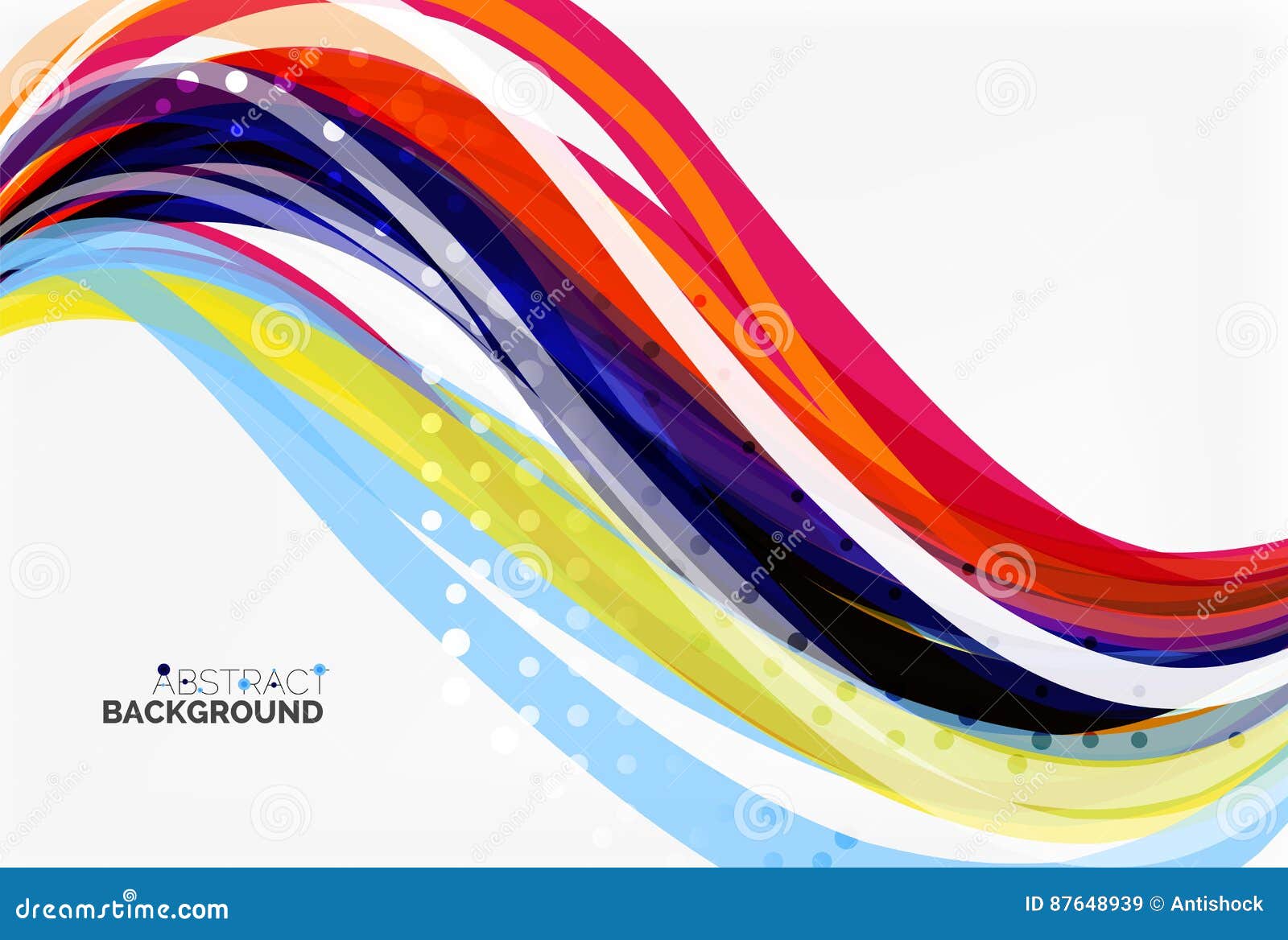 Flowing Abstract Background Stock Vector - Illustration of blur, arch ...
