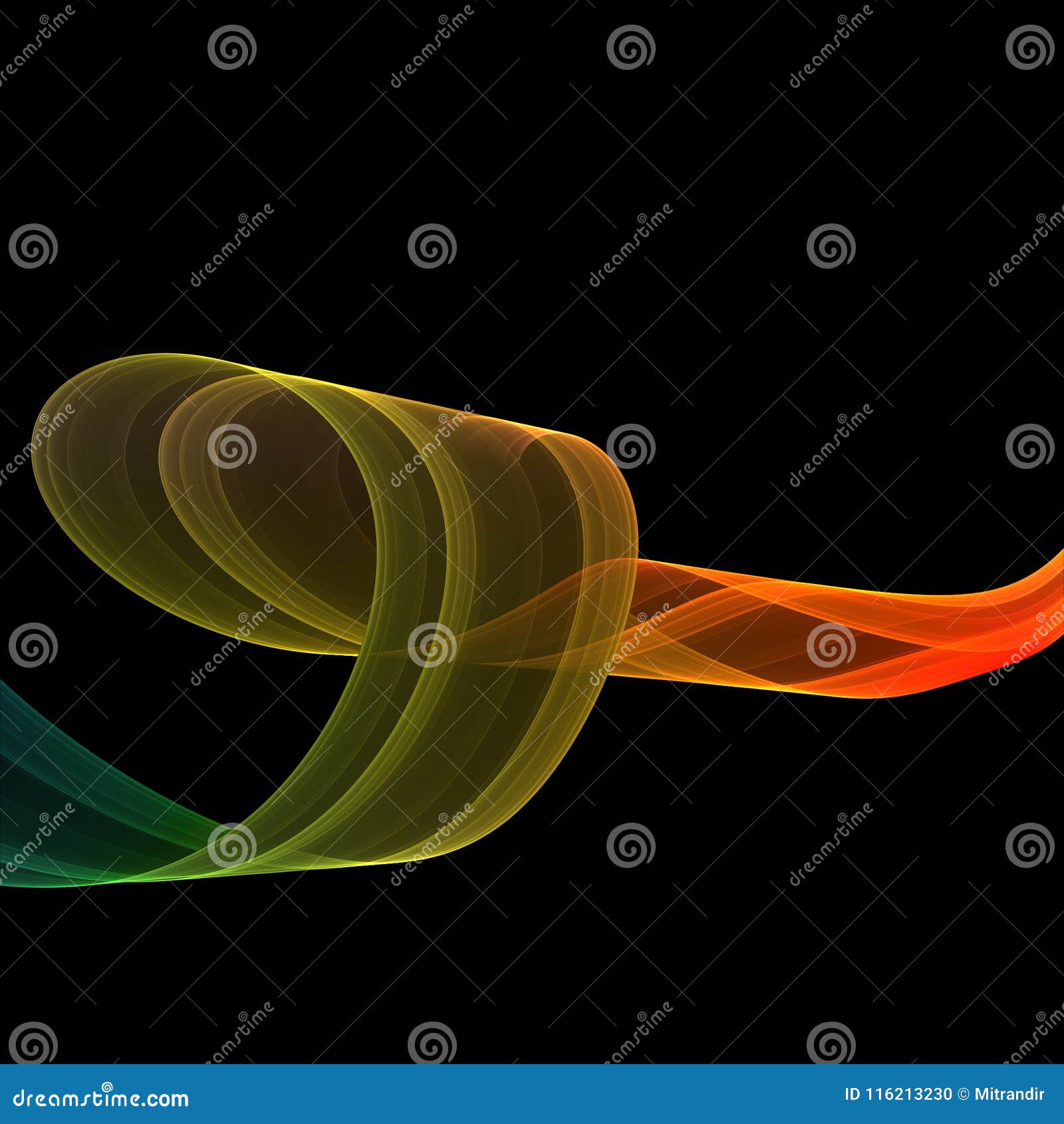 Flowing Abstract Smoke Shape Stock Illustration - Illustration of ...