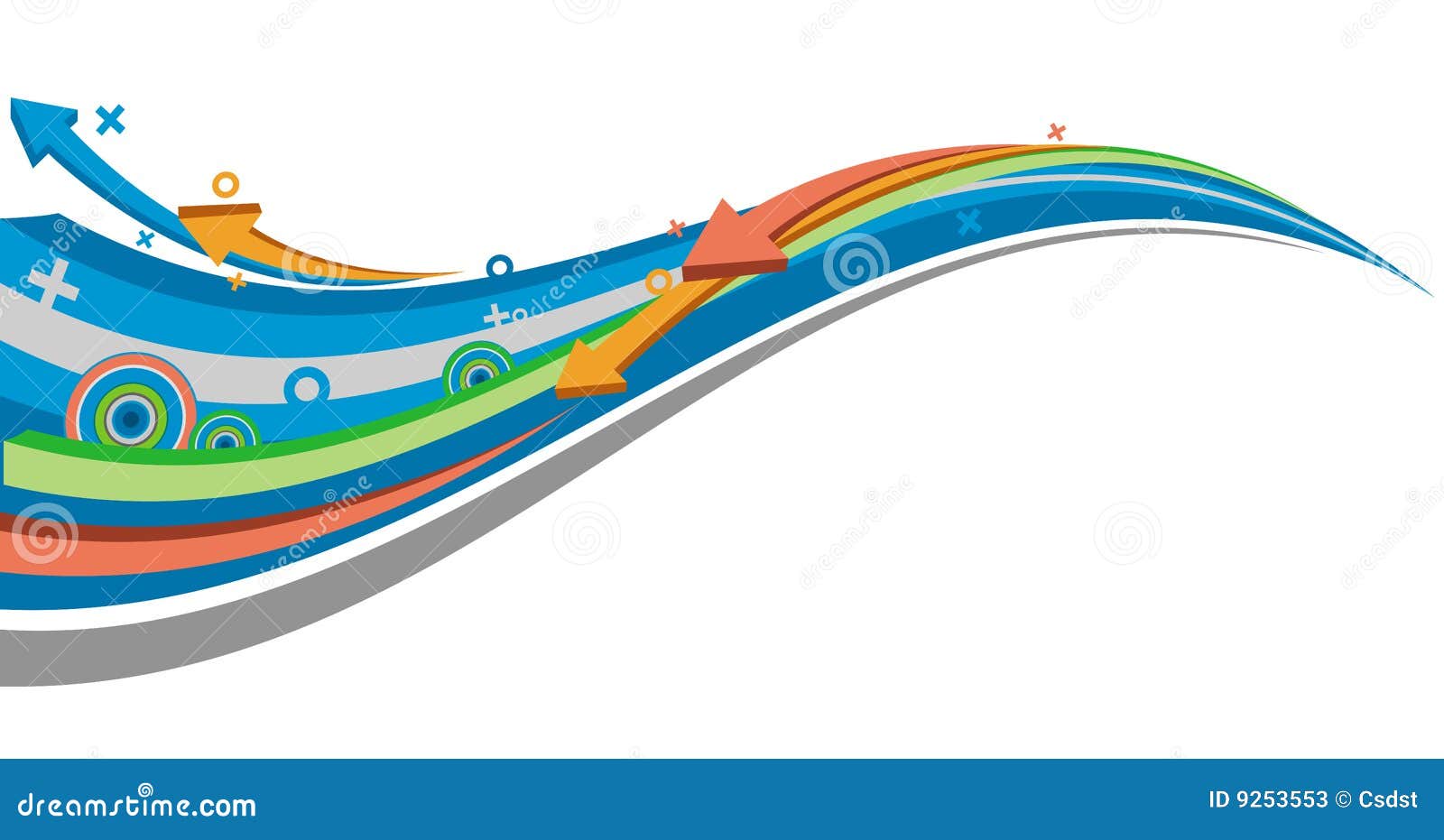 Flowing Arrow Stock Photos - Image: 9253553