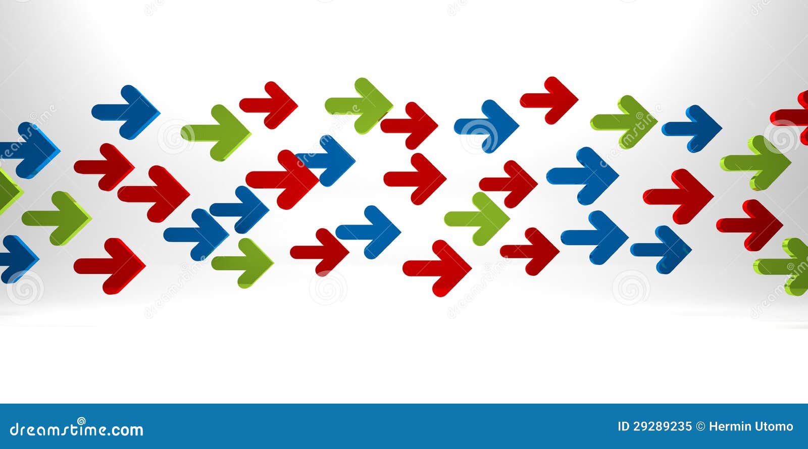 Flowing Arrows stock illustration. Illustration of destination - 29289235