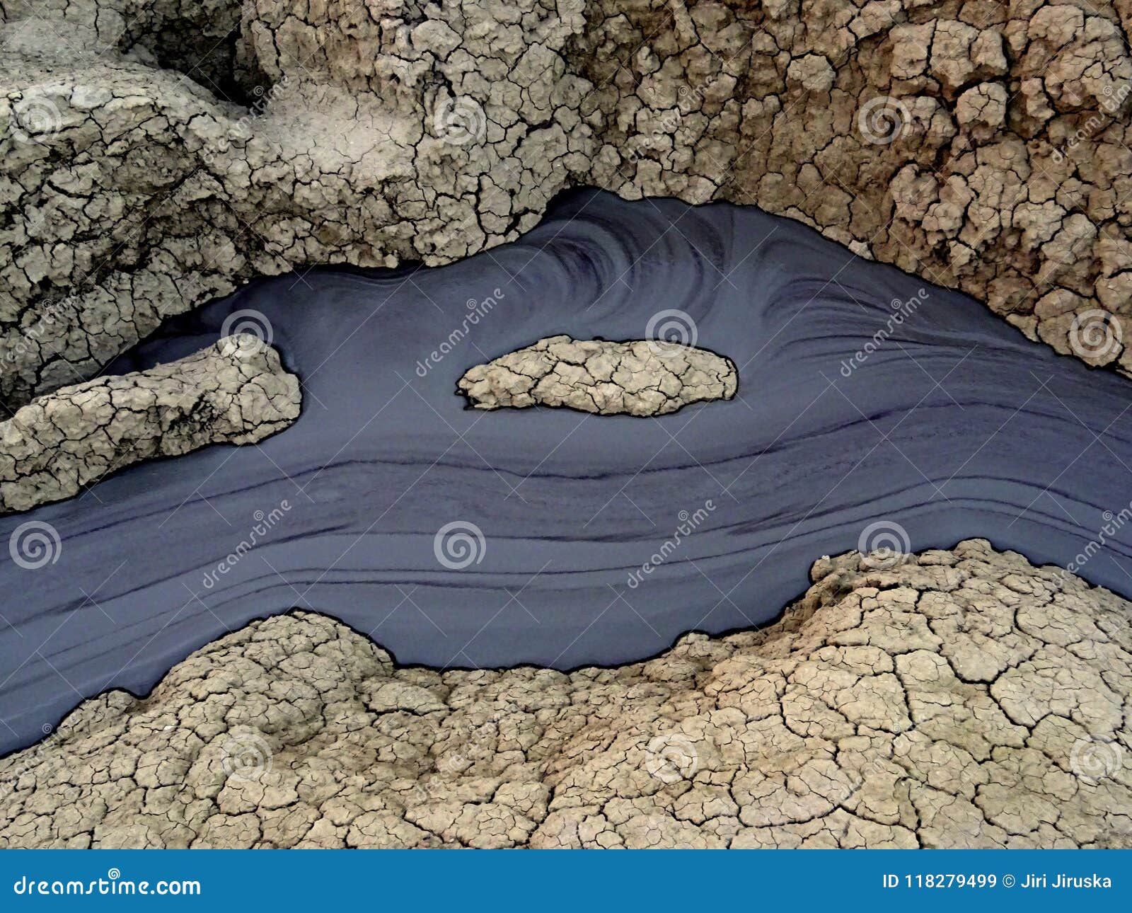 The volcano mud spring stock image. Image of fillnig - 118279499