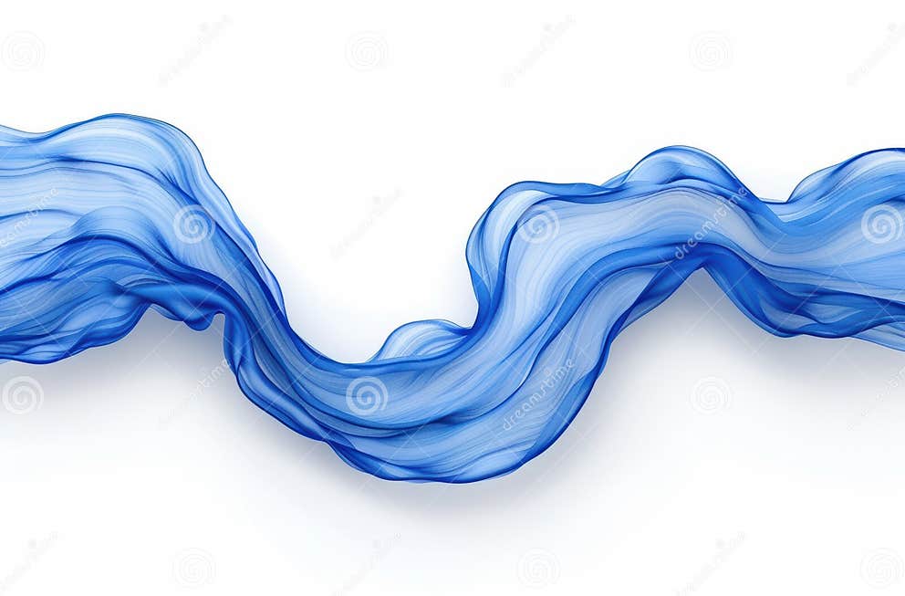 Flowing Blue Abstract Background Stock Illustration - Illustration of ...