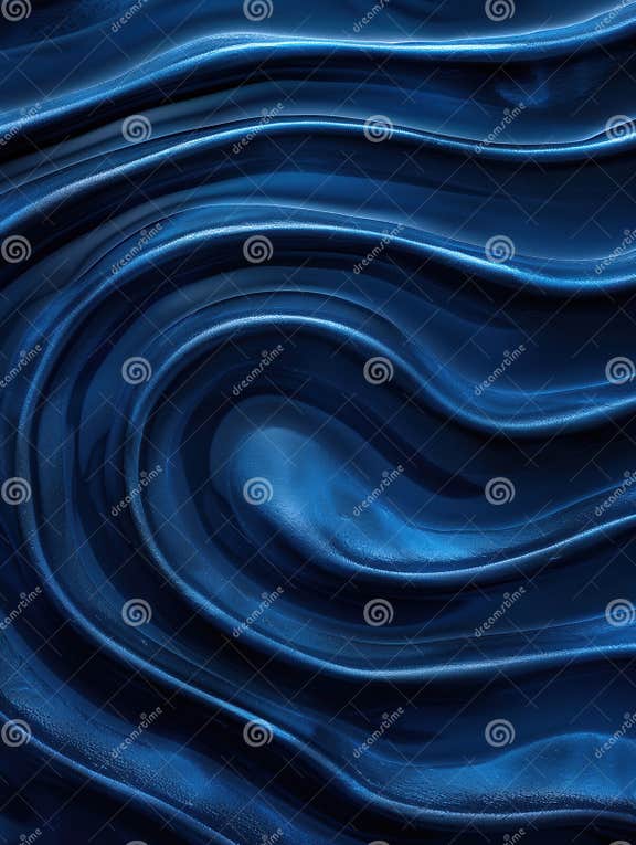 Flowing Blue Abstract Background Stock Illustration - Illustration of ...