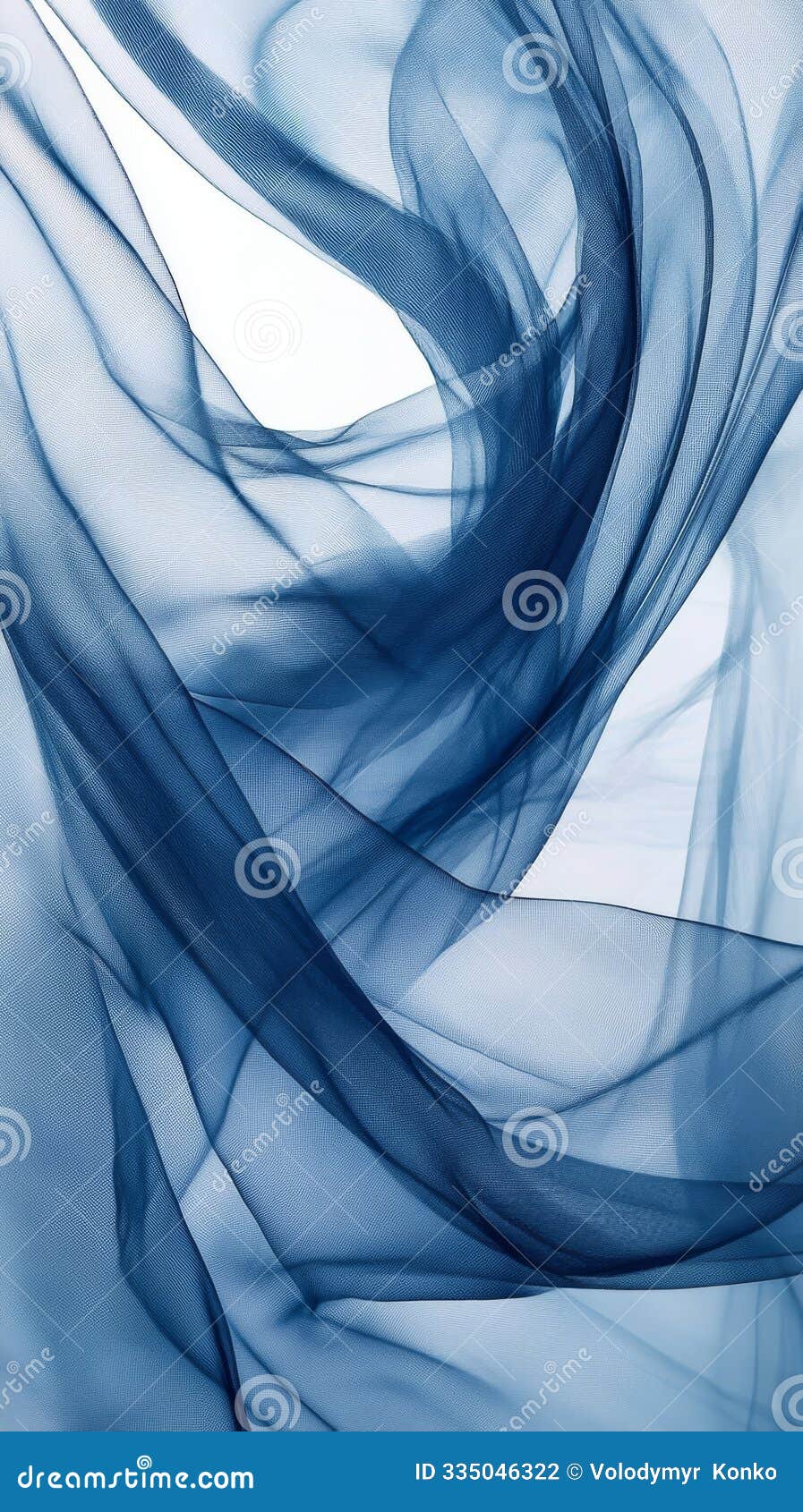 Flowing Blue Abstract Fabric Background, Artistic Texture. Elegant ...