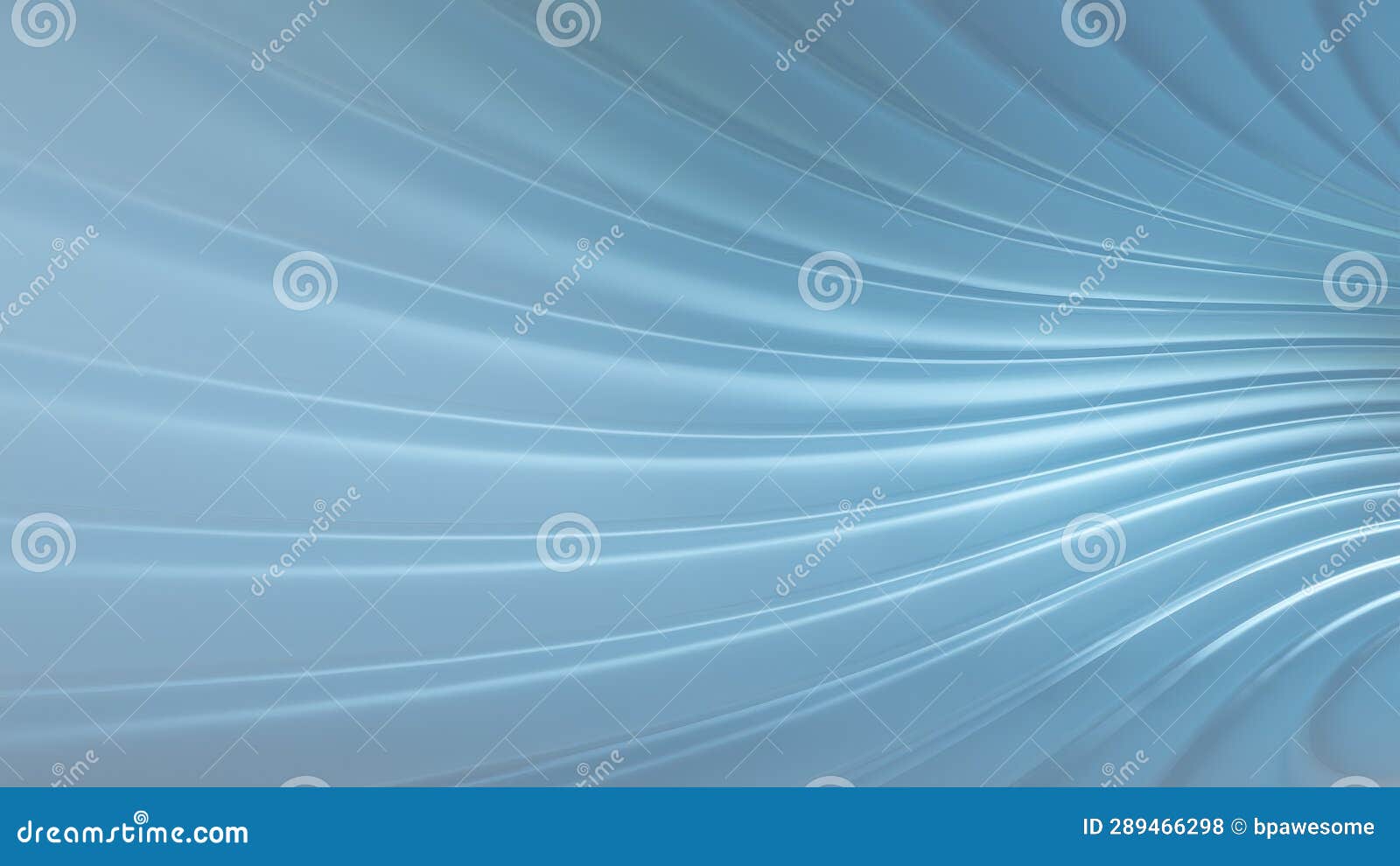 Flowing Blue Lines, Contemporary Aesthetics, Reflective 3D Abstract ...