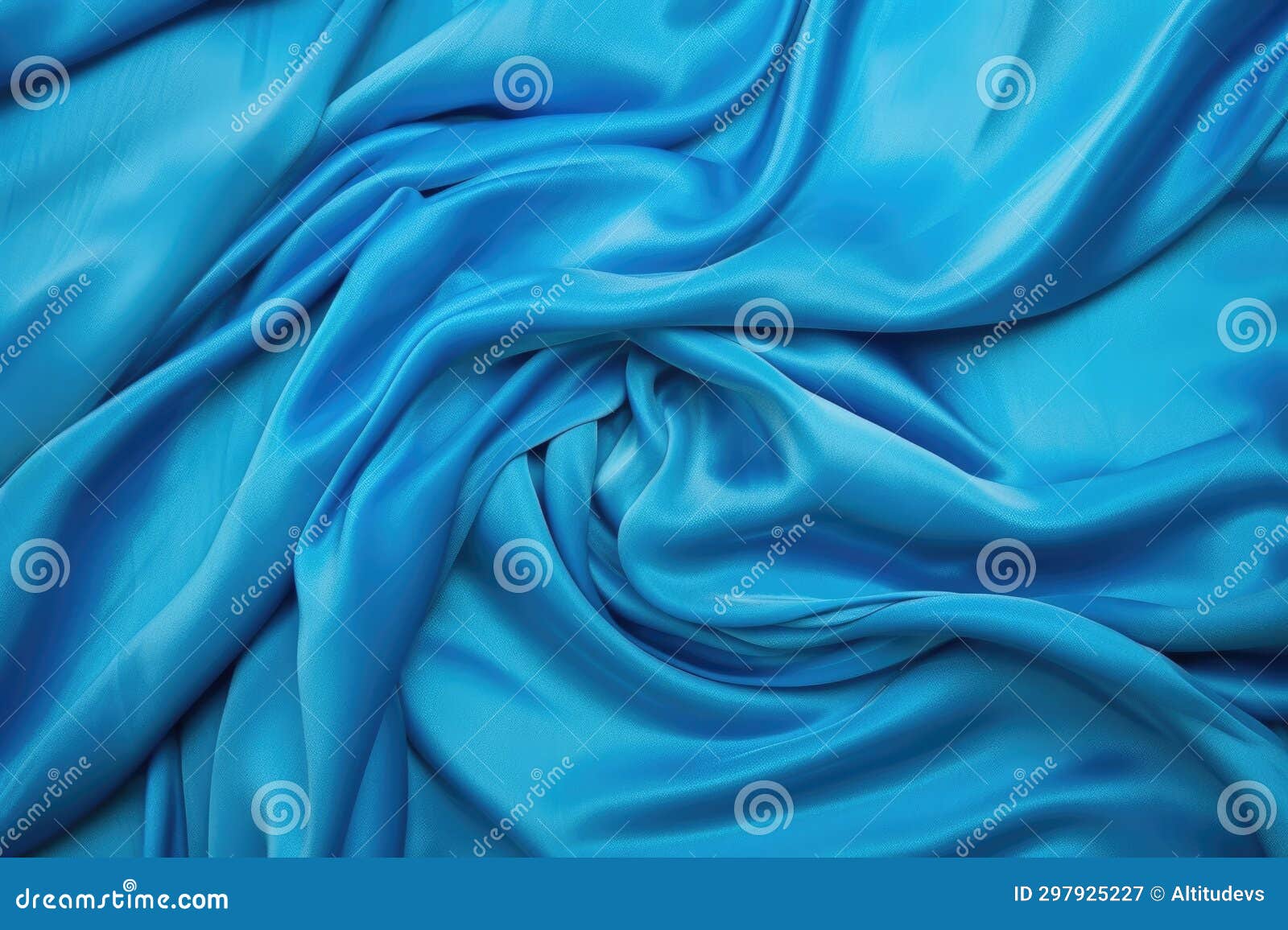 Flowing Blue Silk Cloth in a Still Frame Stock Image - Image of texture ...