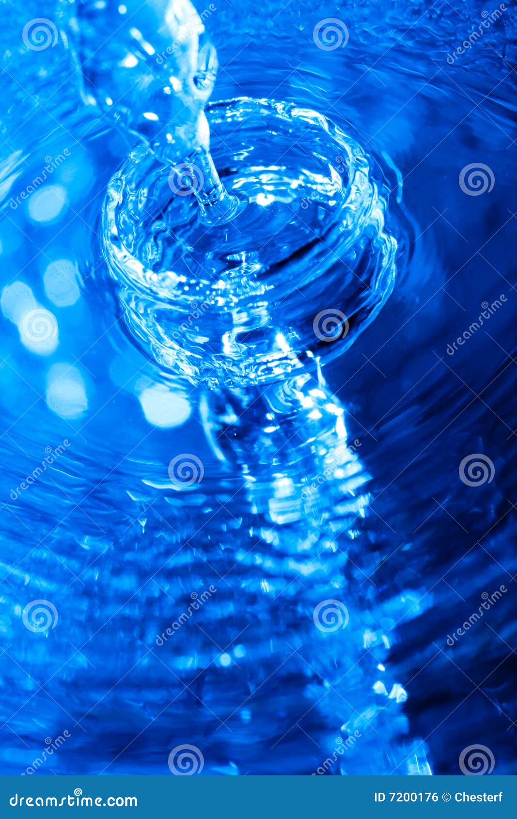 Flowing blue water stock photo. Image of environment, drop - 7200176