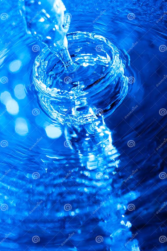 Flowing blue water stock photo. Image of environment, drop - 7200176