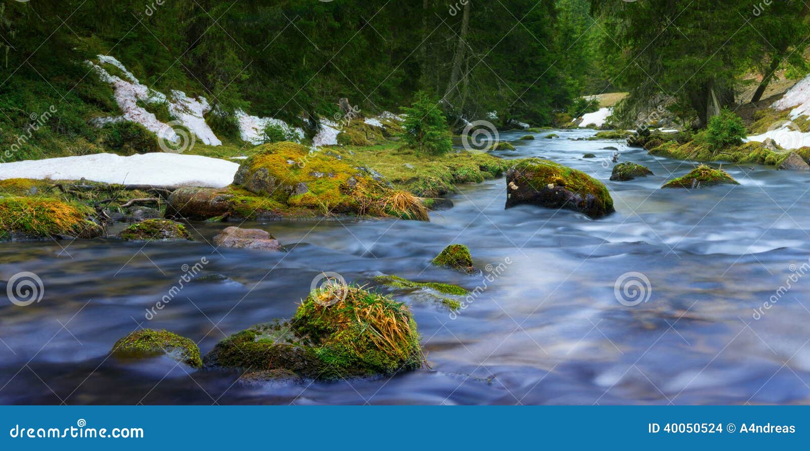 Flowing Blue Water of River Stock Photo - Image of nature, recreation ...