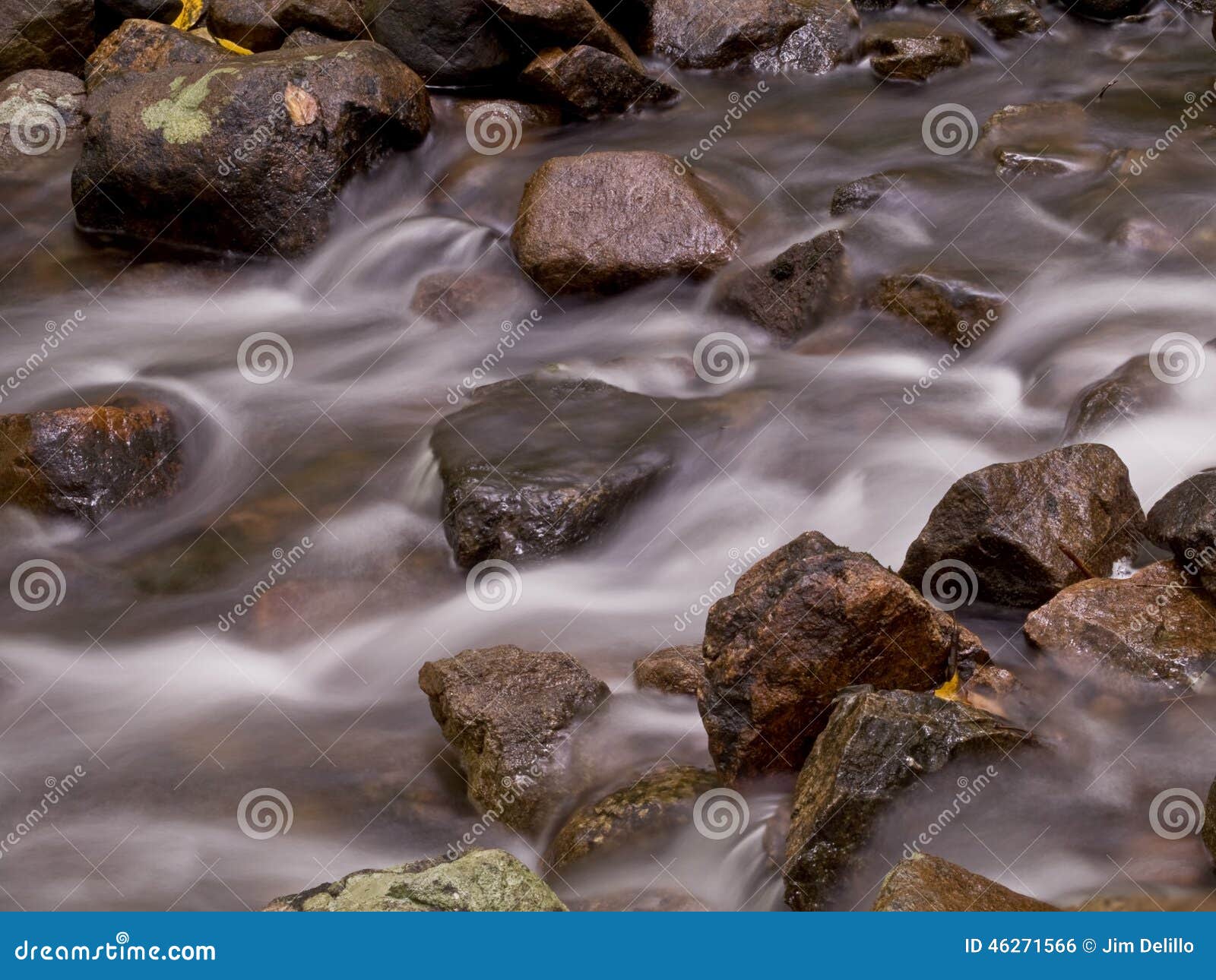 Flowing Brook in Winter stock photo. Image of natural - 46271566