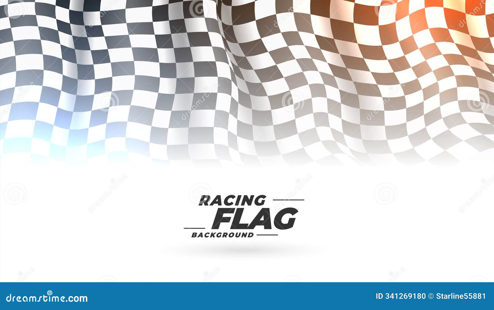 Flowing Checkered Rally Flag Background for Event Winner Stock Vector ...
