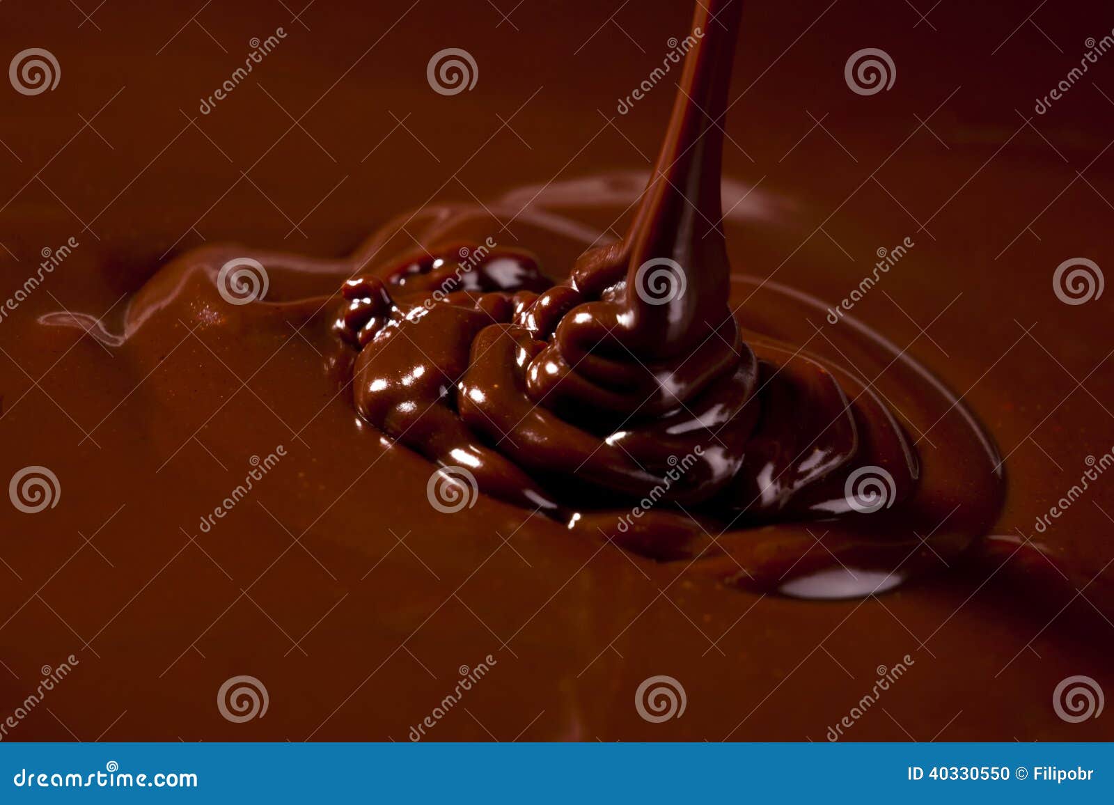Flowing chocolate stock photo. Image of close, delicious - 40330550