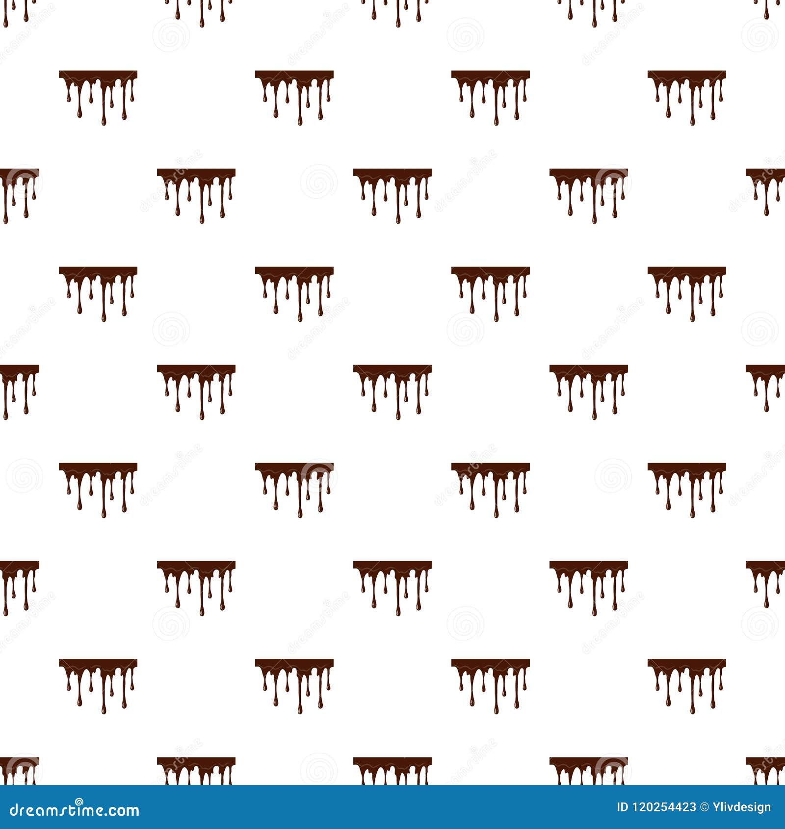 Flowing chocolate pattern stock vector. Illustration of graphic - 120254423