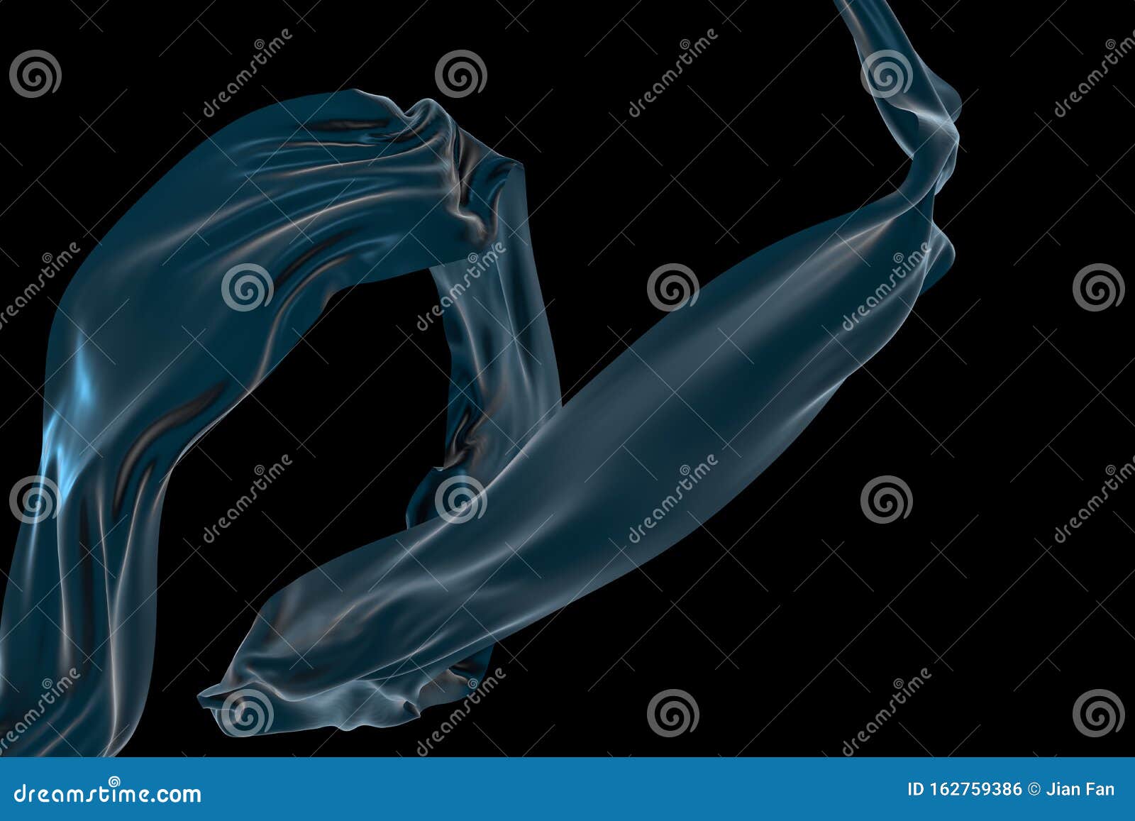 Flowing Cloth, Abstract Color Background, 3d Rendering Stock ...