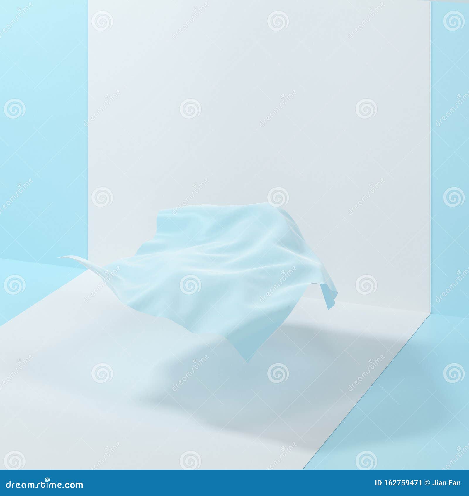 Flowing Cloth, Abstract Color Background, 3d Rendering Stock ...