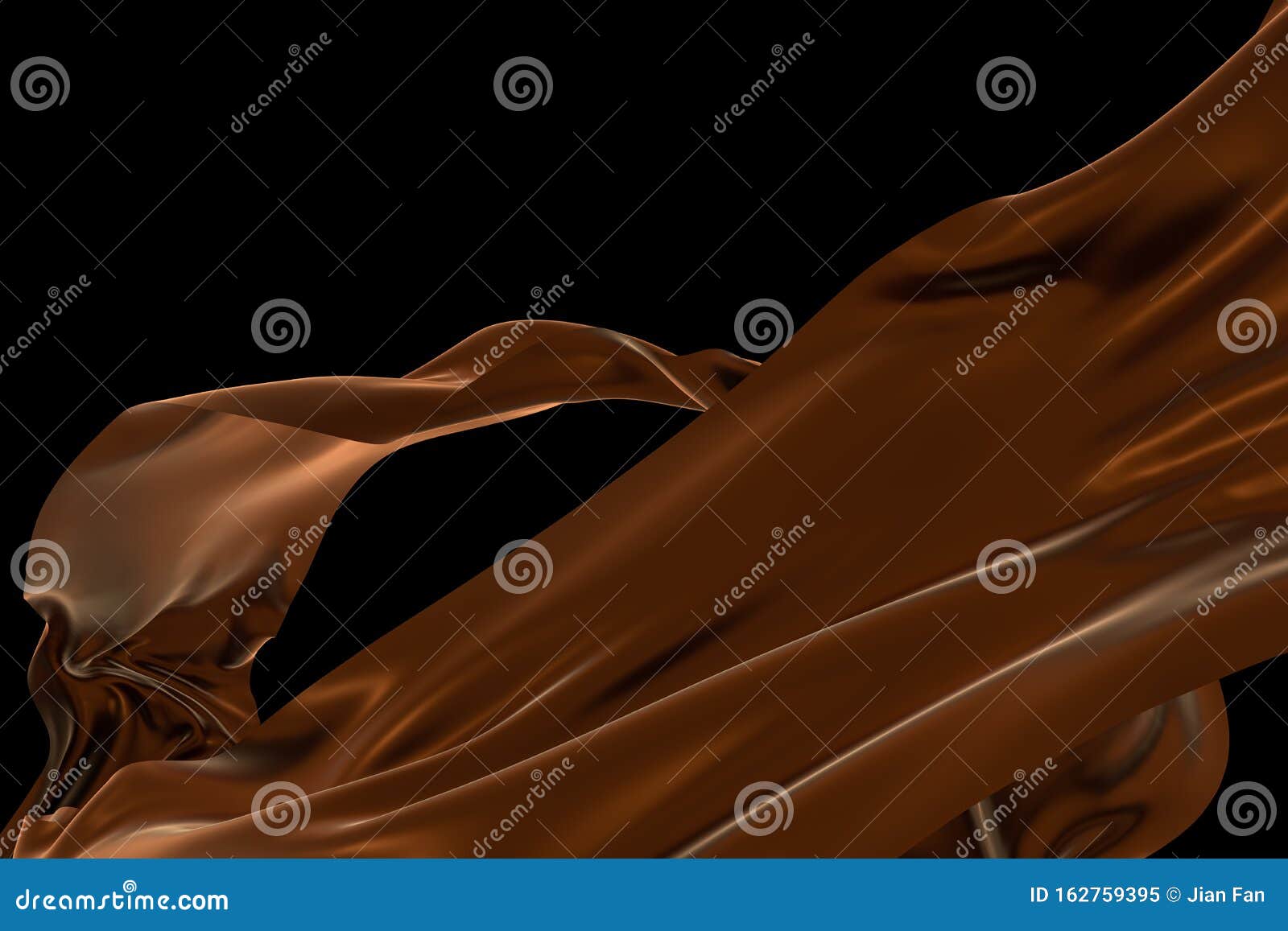 Flowing Cloth, Abstract Color Background, 3d Rendering Stock ...