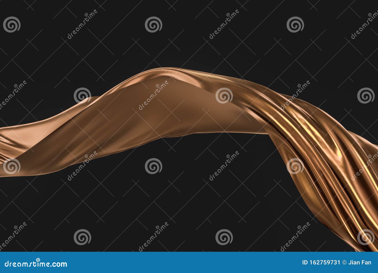 Flowing Cloth, Abstract Color Background, 3d Rendering Stock ...