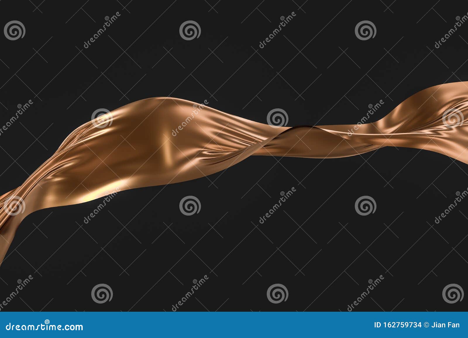 Flowing Cloth, Abstract Color Background, 3d Rendering Stock ...