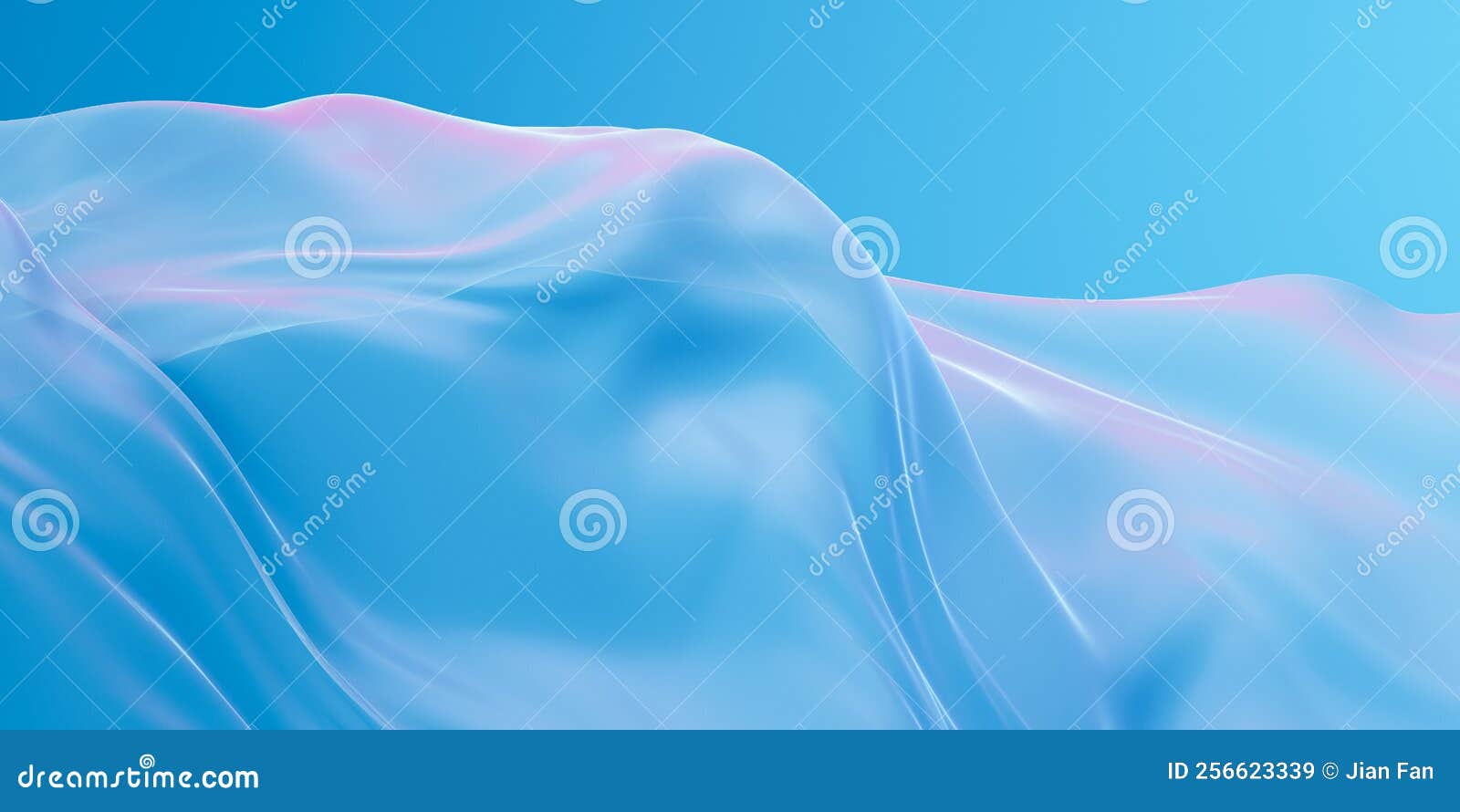 Flowing Cloth Background, 3d Rendering Stock Illustration ...
