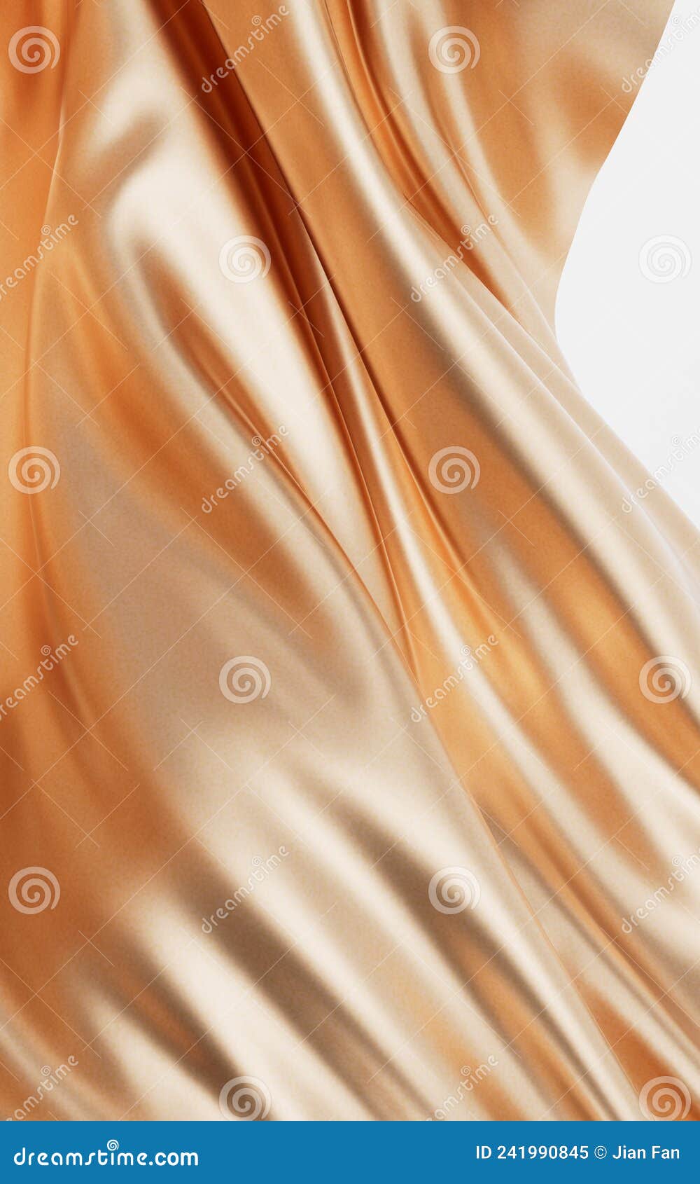 Flowing Cloth, Wave Pattern, 3d Rendering Stock Illustration ...