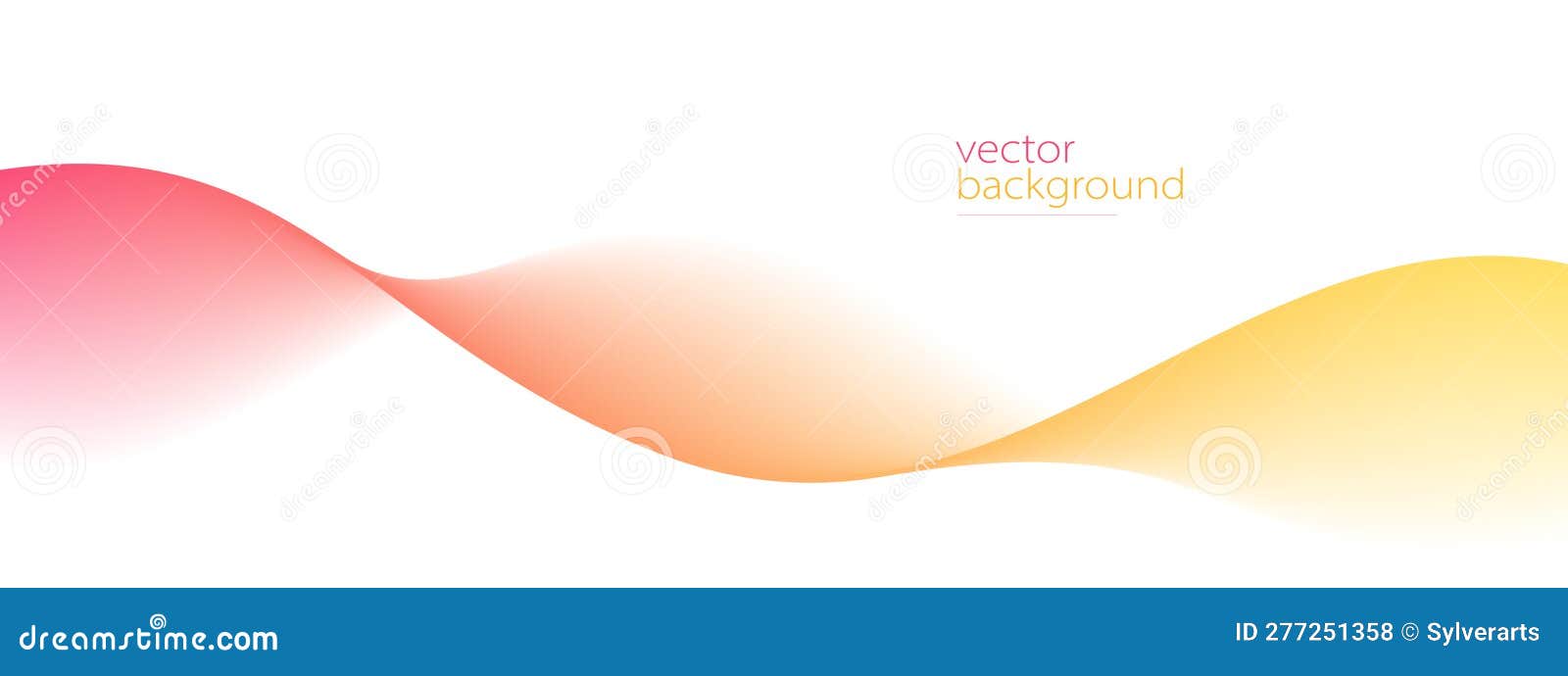 Flowing Color Curve Shape with Soft Gradient Vector Abstract Background ...