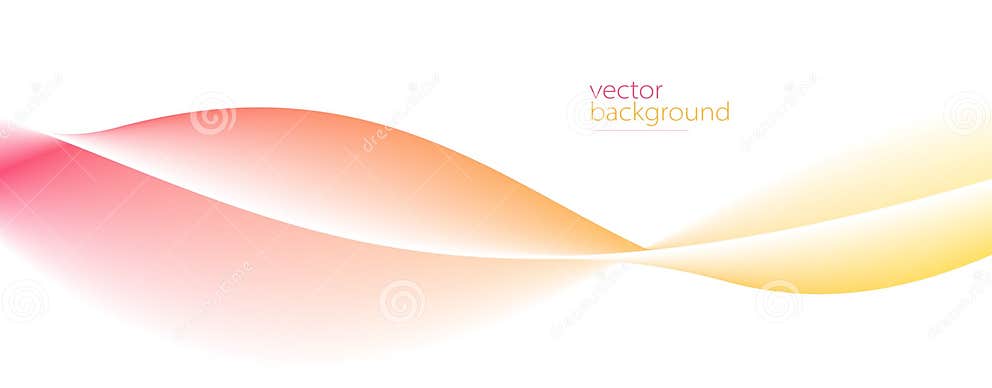 Flowing Color Curve Shape with Soft Gradient Vector Abstract Background ...