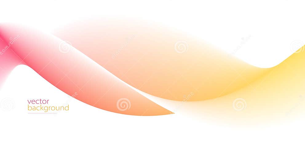 Flowing Color Curve Shape with Soft Gradient Vector Abstract Background ...