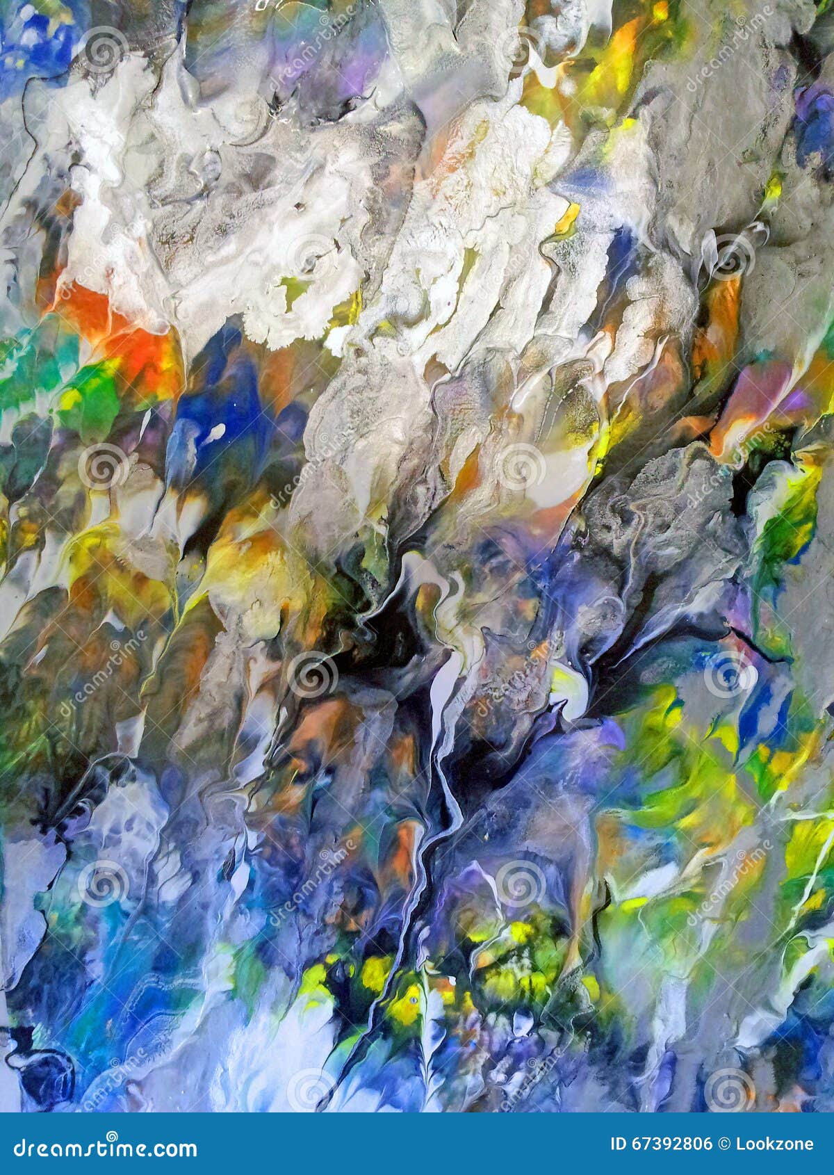 Flowing Colors Abstract stock photo. Image of cascading - 67392806