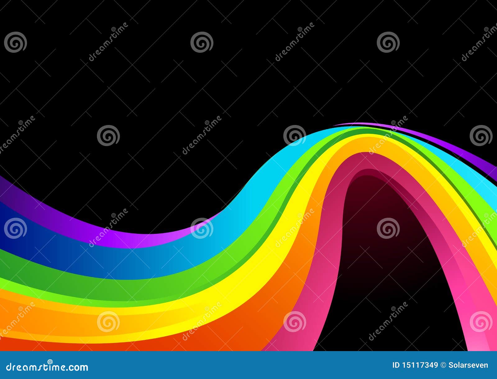 Flowing Colour Background stock vector. Illustration of colourful ...