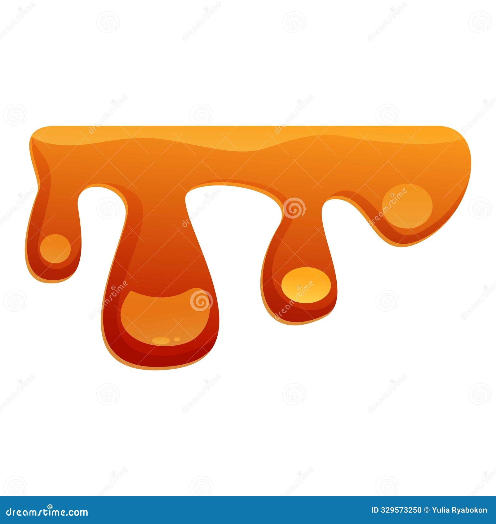 Flowing Downward Sweet Honey Liquid is Dripping Stock Photo - Image of ...
