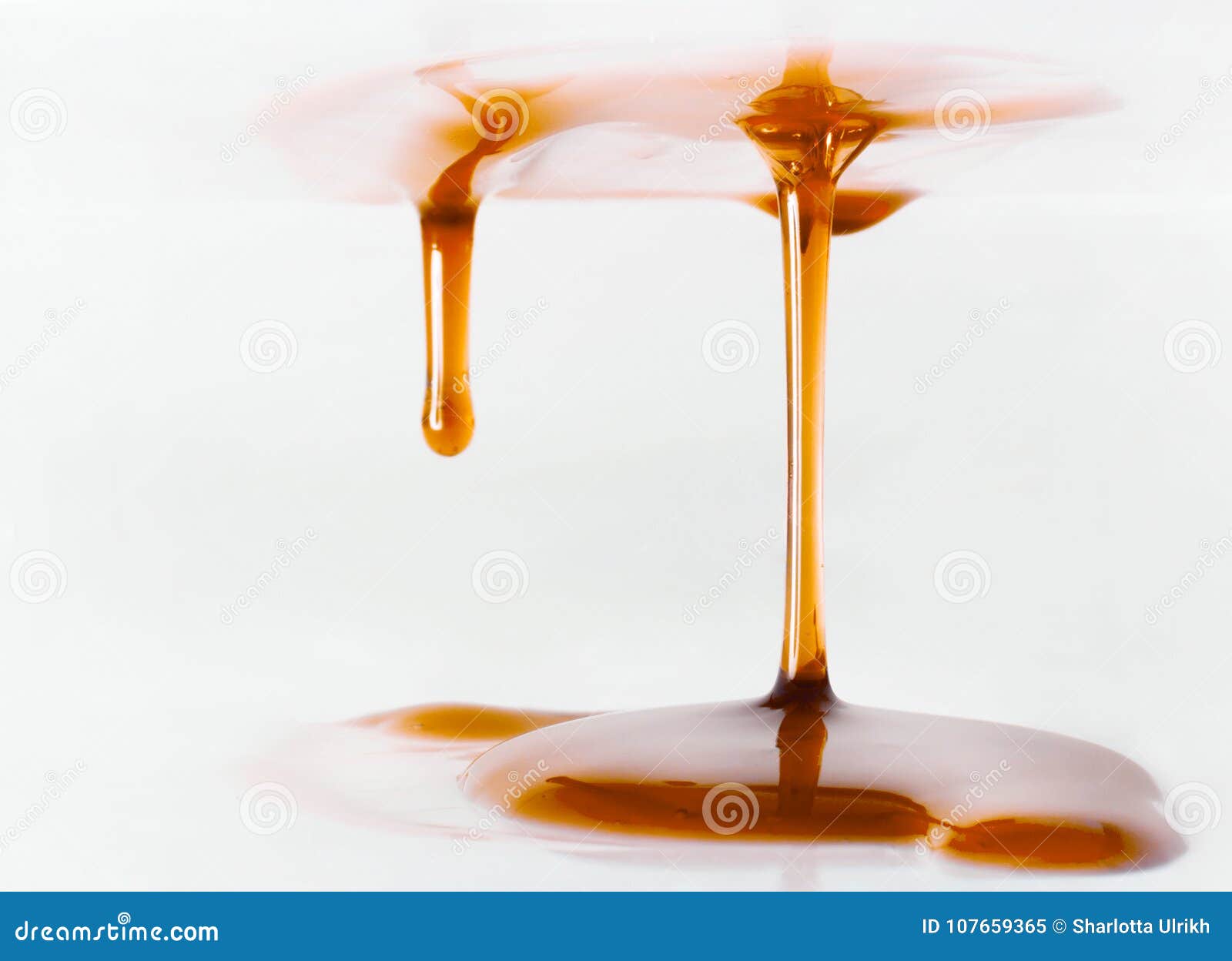 Flowing and Dripping from Top To Bottom Gel Stock Image - Image of ...
