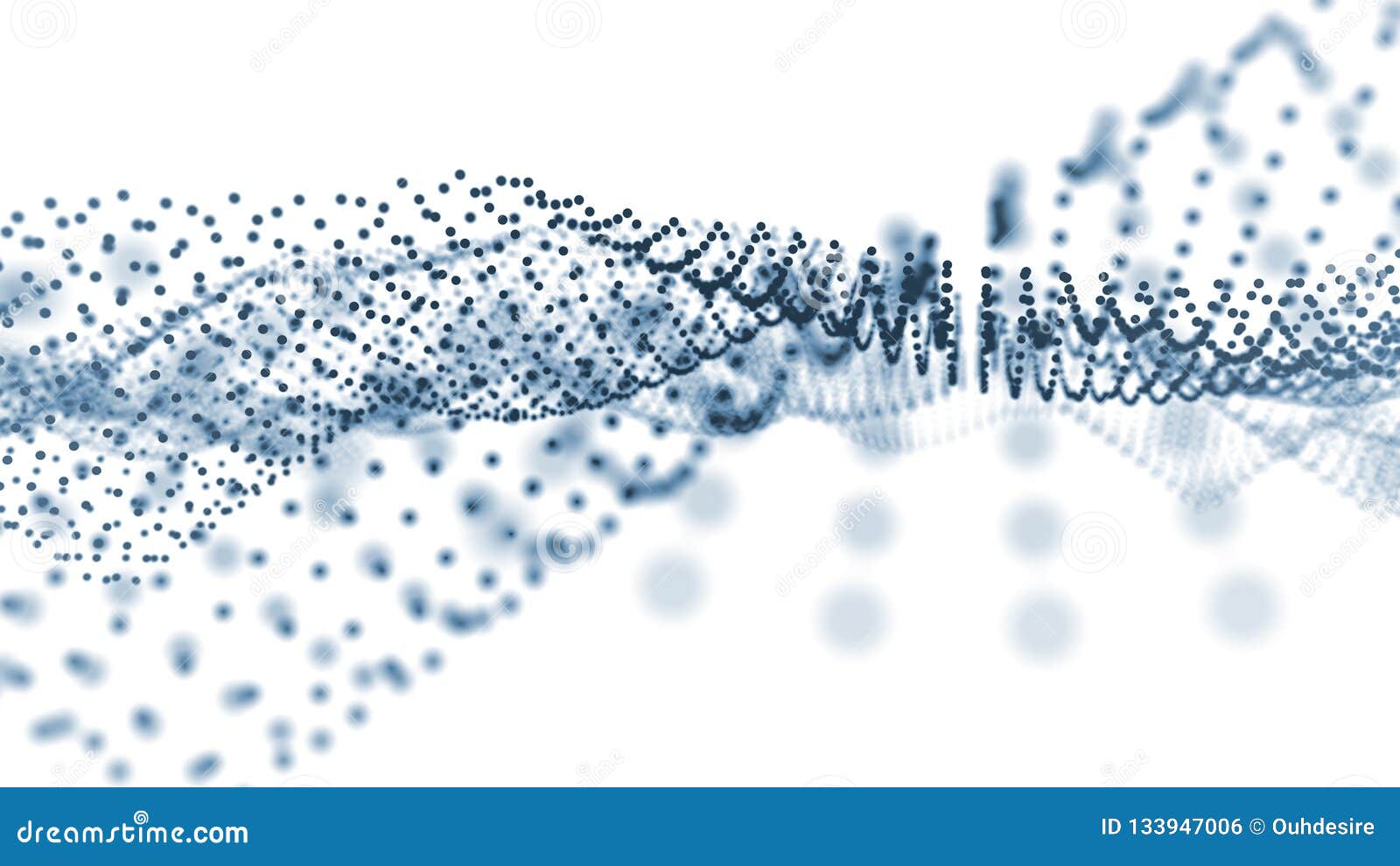 Flowing Energy Particles Background Stock Illustration - Illustration ...