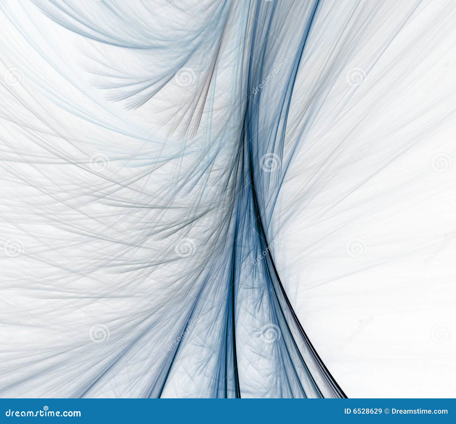 Flowing Feathers Abstract stock illustration. Illustration of flow ...