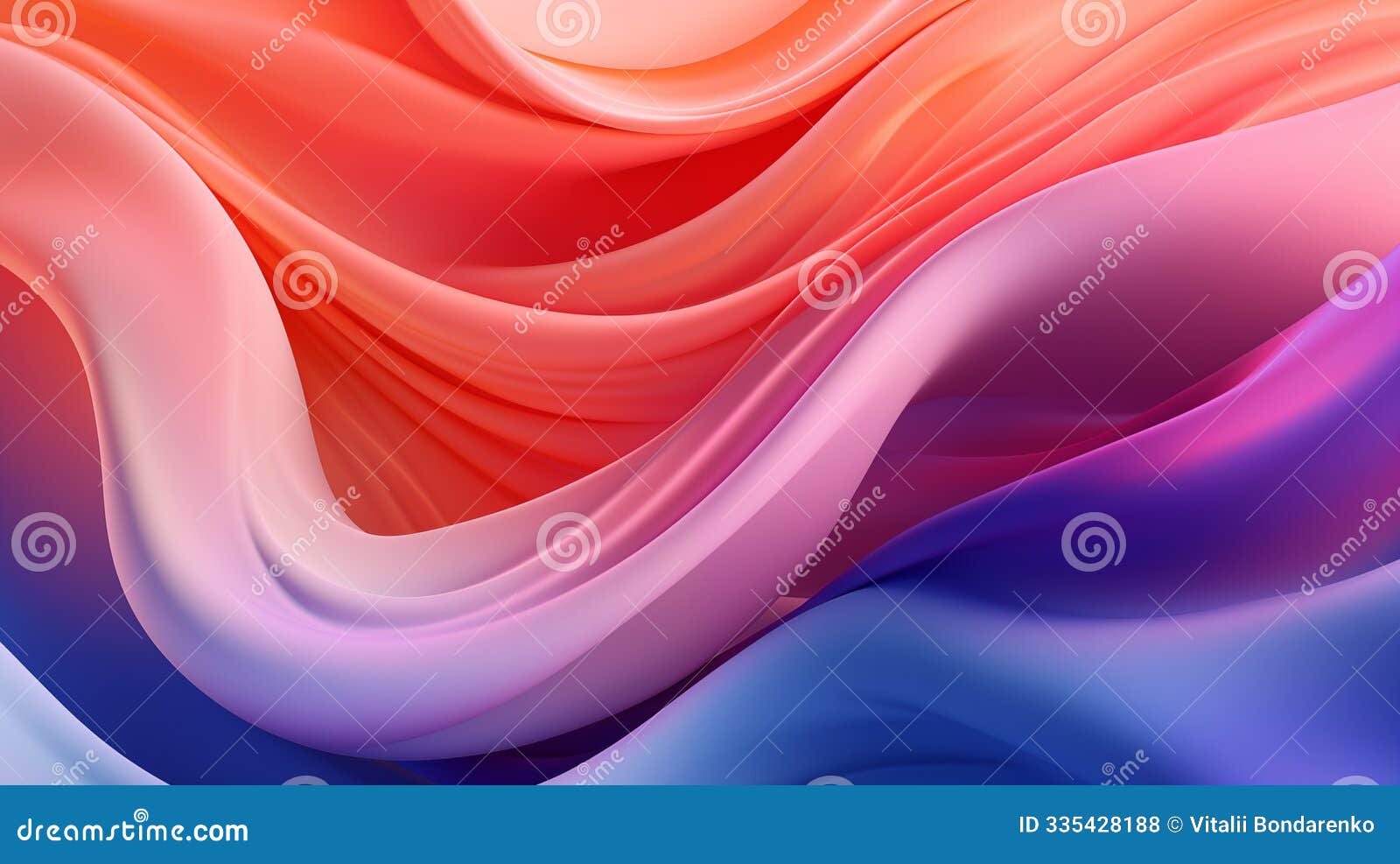 Flowing Forms and Seamless Color Gradients in Fluid Design. Stock ...