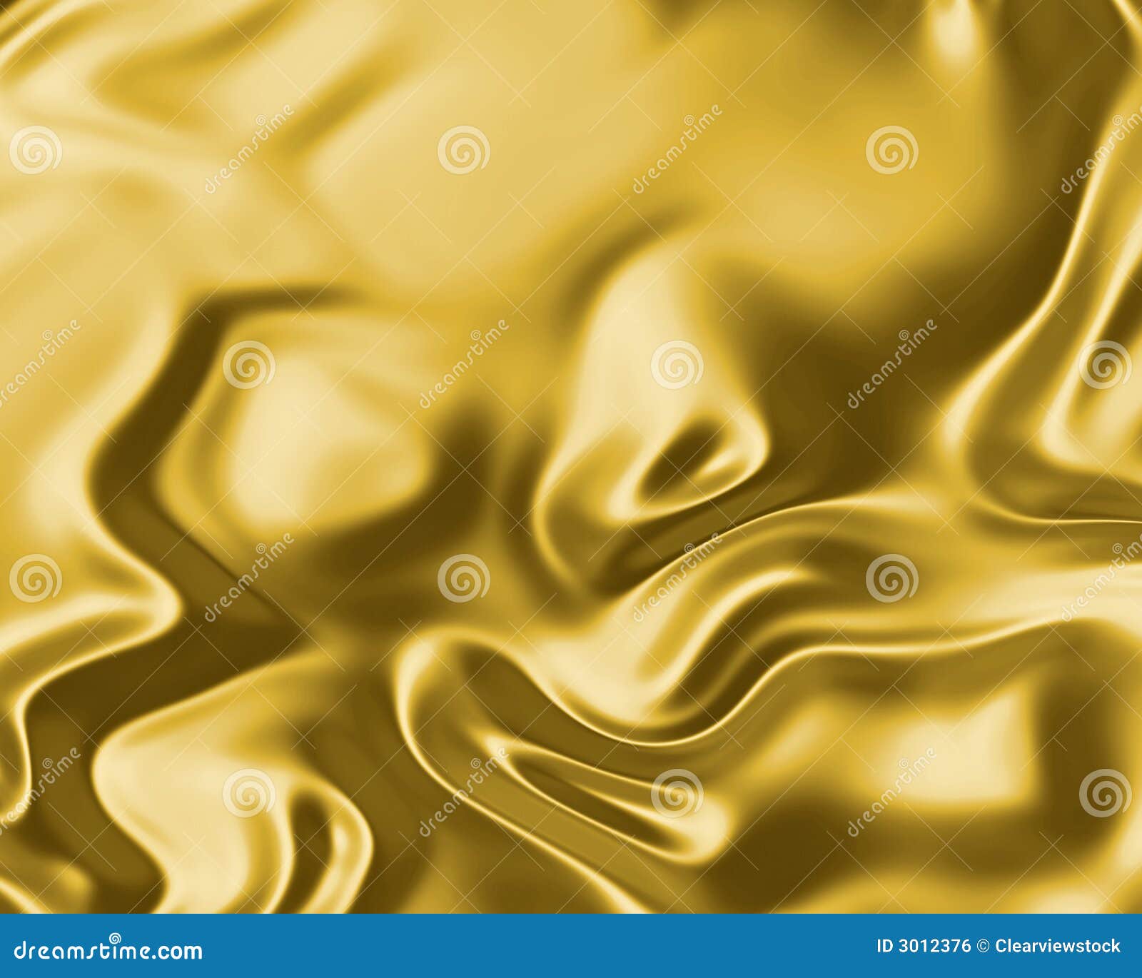 Flowing gold silk or satin stock vector. Illustration of material - 3012376