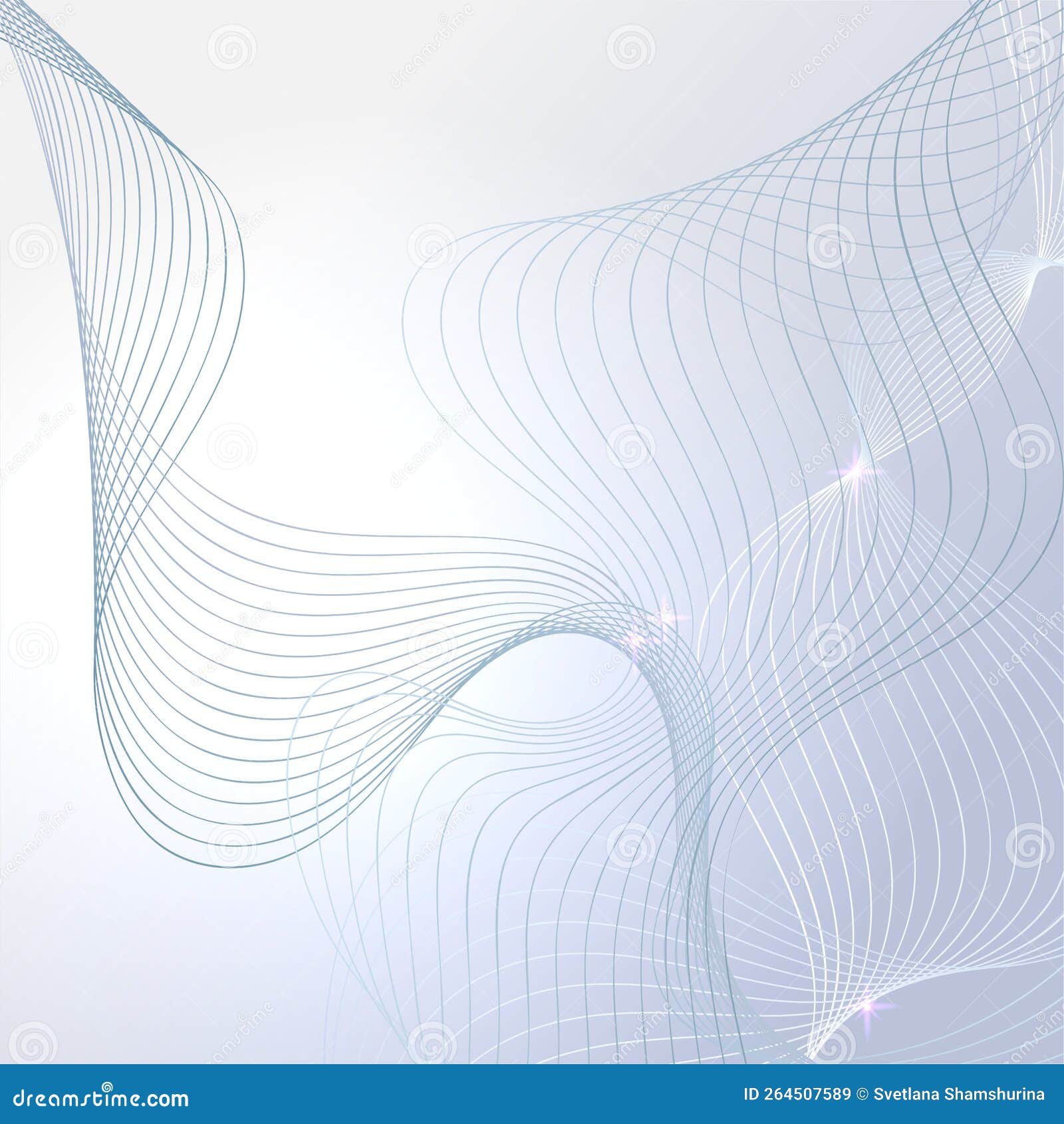 Flowing Grey Curve Shape with Soft Gradient Square Abstract Background ...