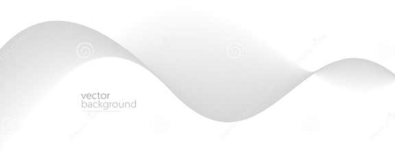 Flowing Grey Curve Shape with Soft Gradient Vector Abstract Background ...