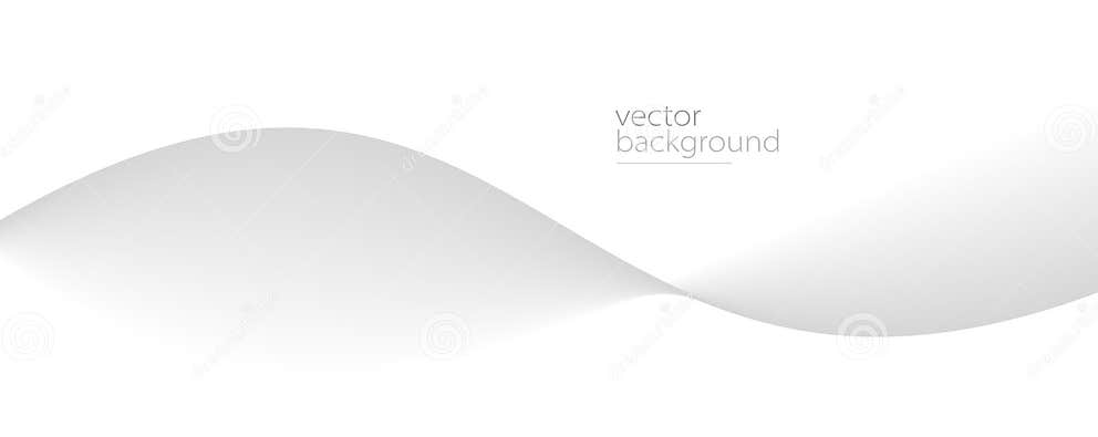 Flowing Grey Curve Shape with Soft Gradient Vector Abstract Background ...