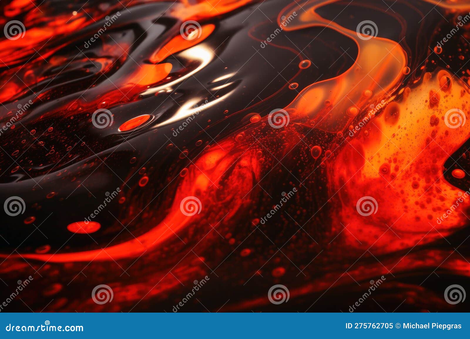 Flowing Hot Liquid Steel Background Texture Created with Generative AI ...