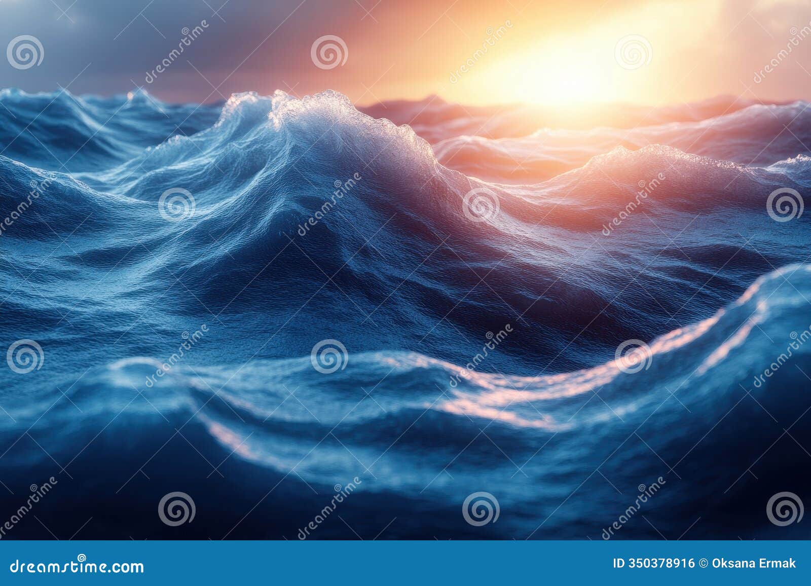 Flowing Lines Representing the Movement of Deep-sea Currents with Fluid ...