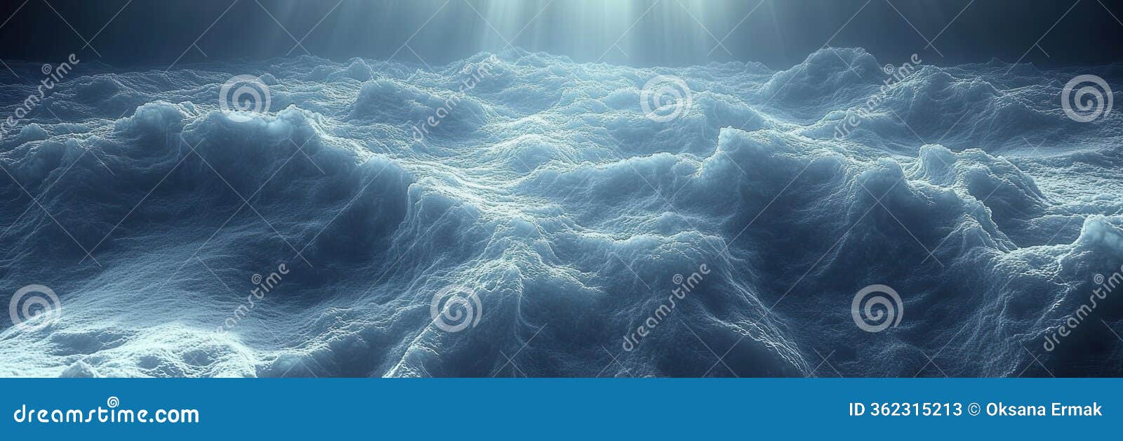 Flowing Lines Representing the Movement of Deep-sea Currents with Fluid ...