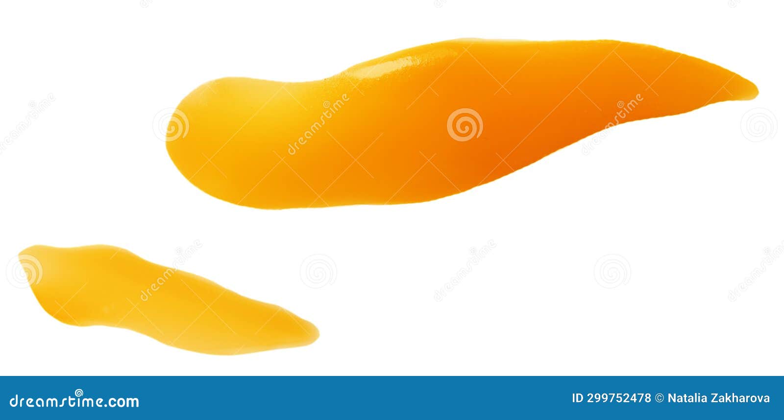 Flowing Melted Caramel Syrup Drops Isolated on White Background Stock ...