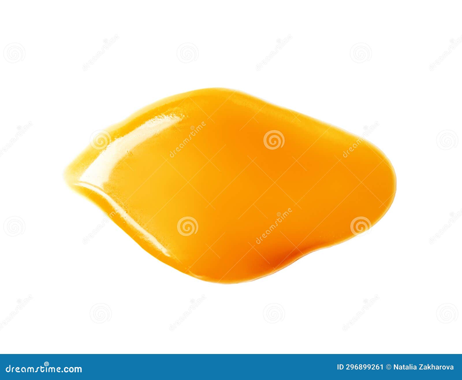 Flowing Melted Caramel Syrup Isolated on White Background Stock Image ...